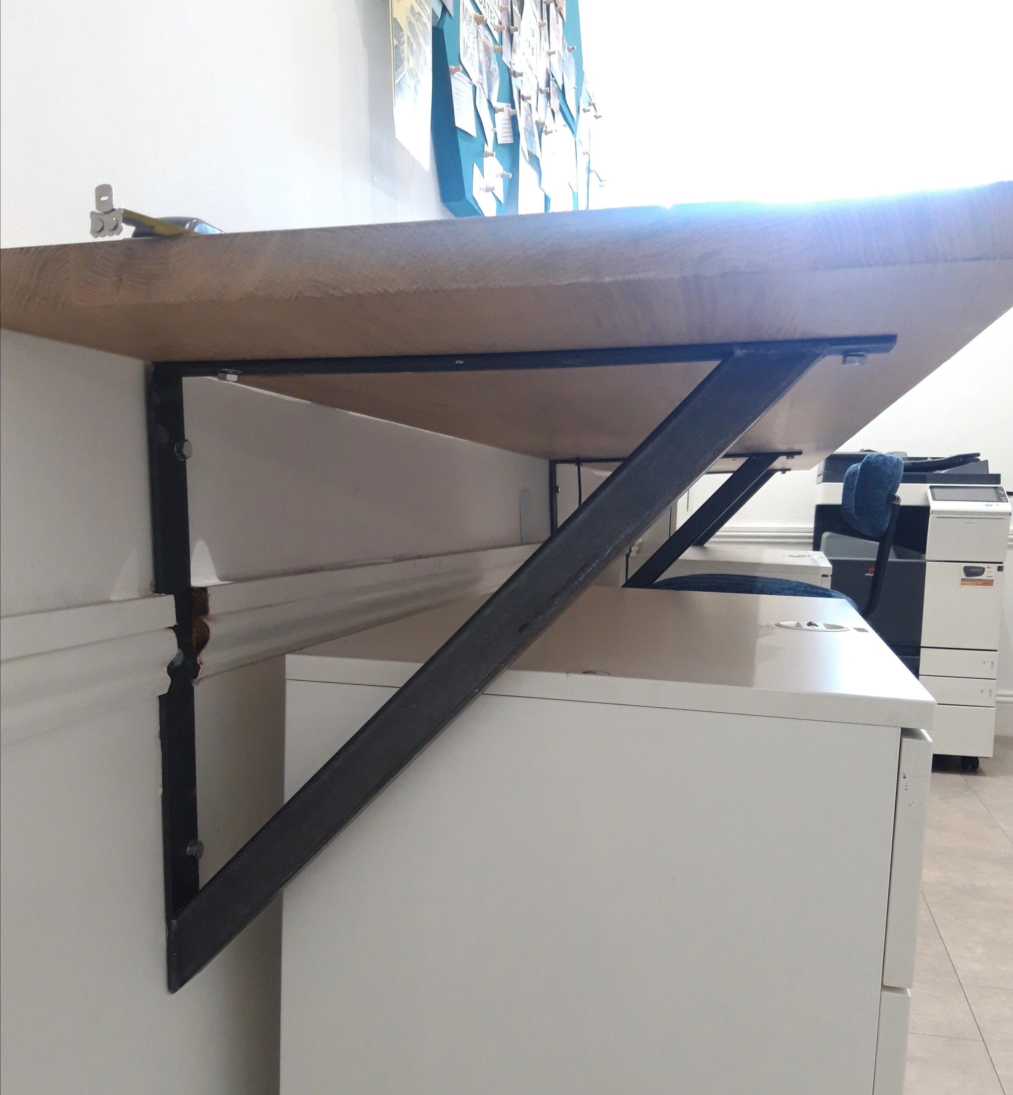 Heavy Duty Bracket For Heavy Loads Floating Desk Table Sink Wall ...