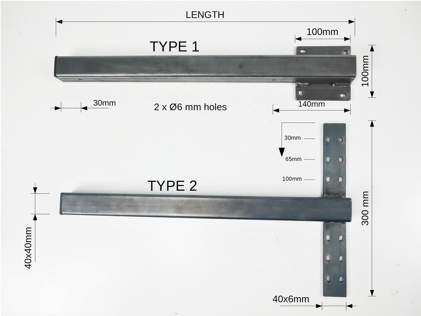 Metal Bracket Vanity, Heavy Duty Hidden Bracket, Floating Shelf, Desk ...