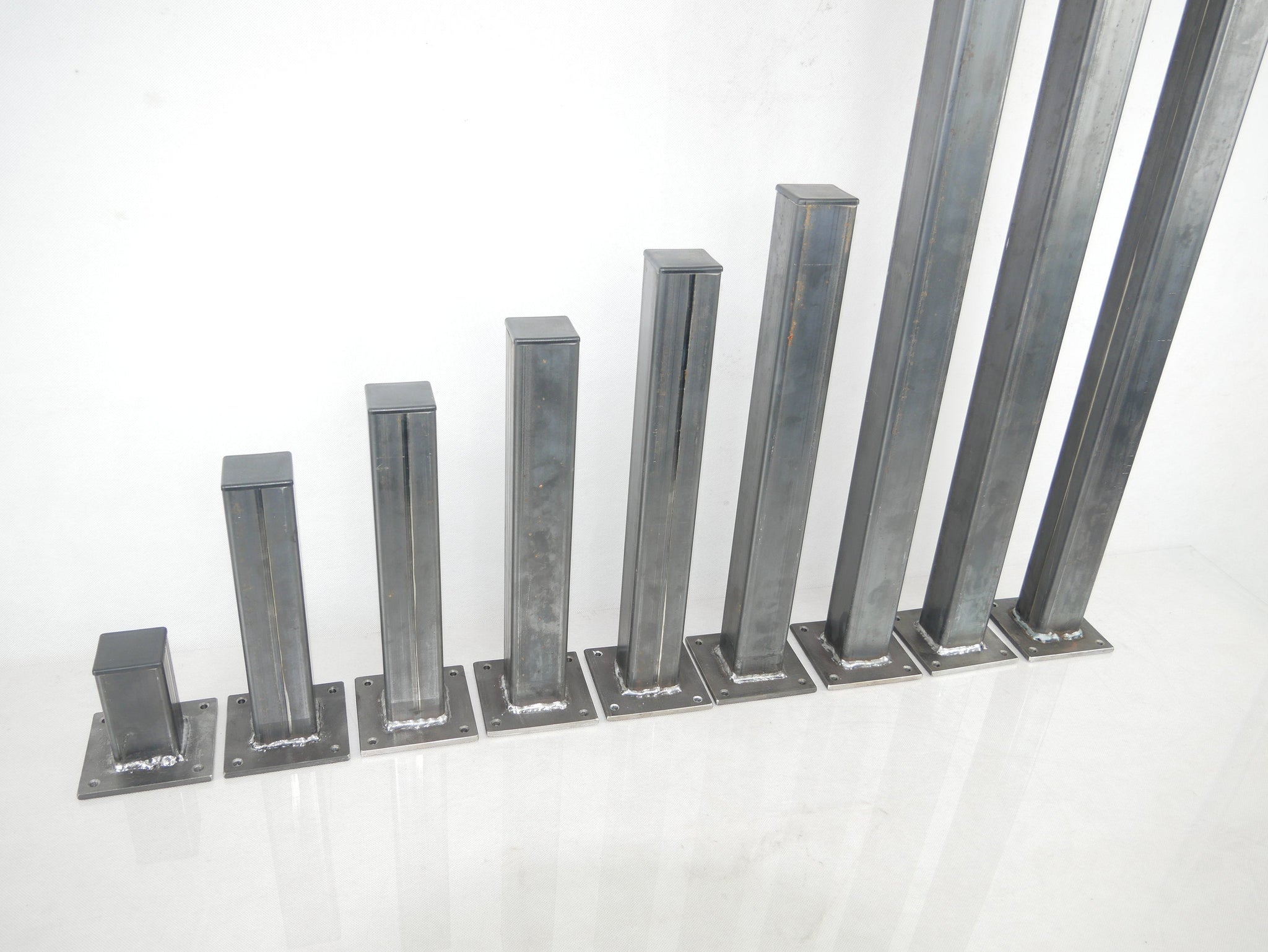 Table Legs Bench Desk Heavy Duty 50x50 Steel Metal Base Counter Top Fu ...